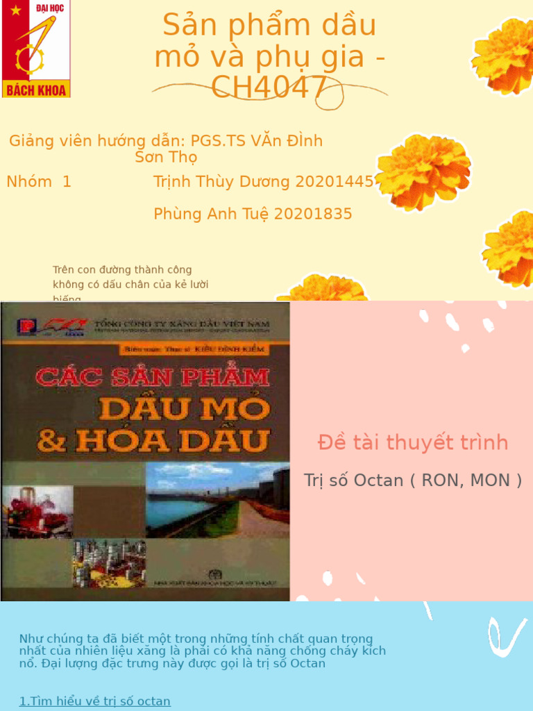 Nhóm 1-Trị số Octan (RON, MON) | PDF
