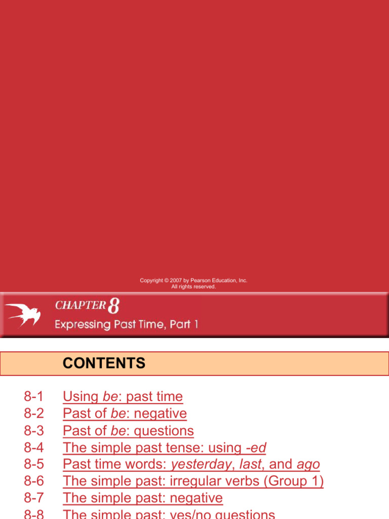 Chapter - 08 Expressing Past Time 1 | PDF | Semantic Units | Linguistics