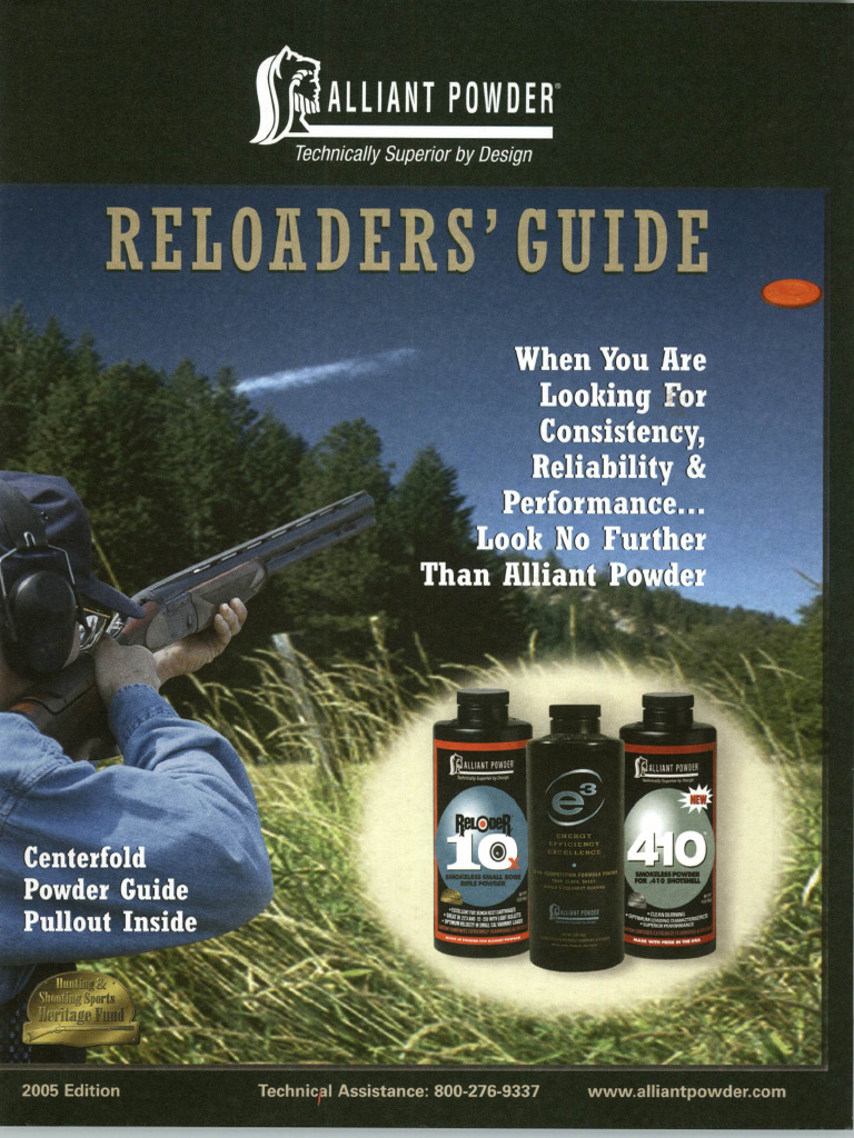 Alliant Powder Reloaders Guide - 2005 | PDF