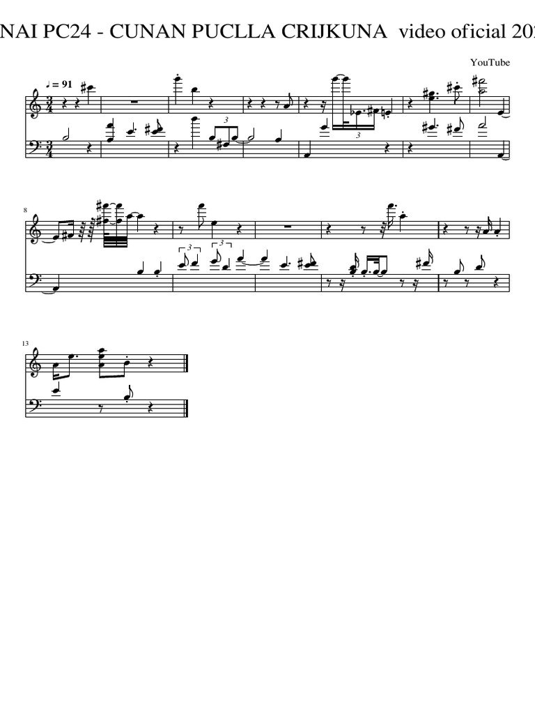 SINAI PC24 - CUNAN PUCLLA CRIJKUNA video oficial 2024_YouTube | PDF