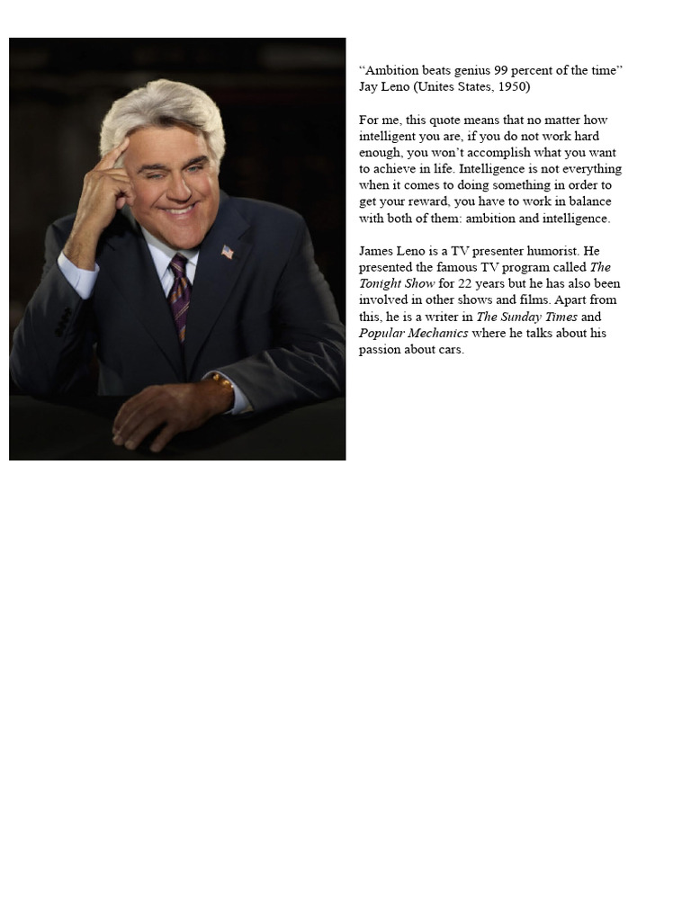 Ambition Over Genius in Success | PDF