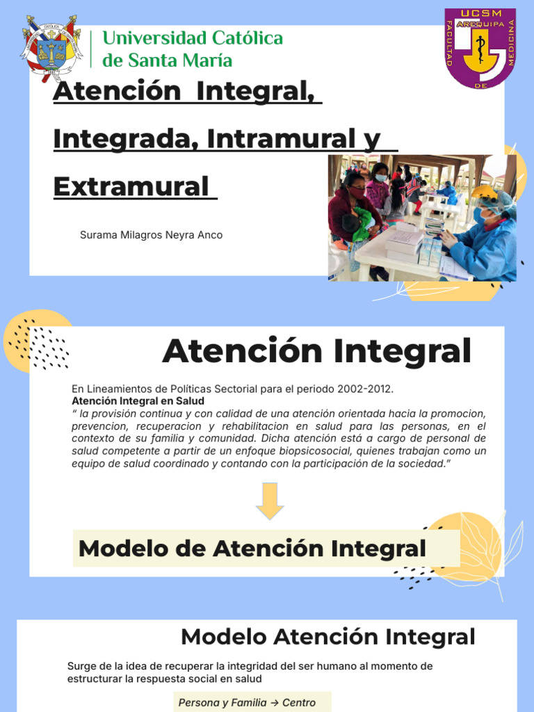 Atencion Integral, Integrada, Intramural y Extramural (2) | PDF ...