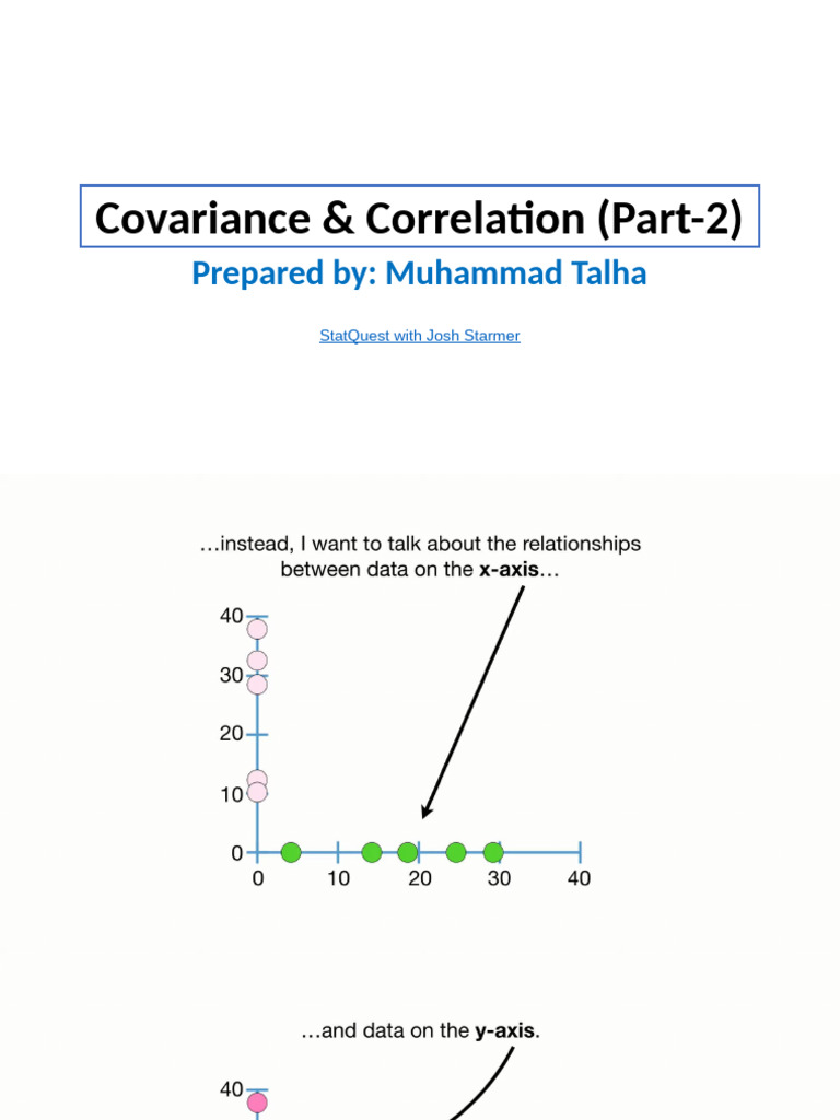 Covaraince & Correlation Part 2 | PDF