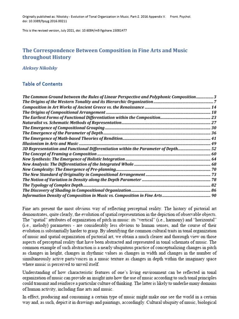 The Correspondence Between Composition I | PDF | Harmony | Chord (Music)