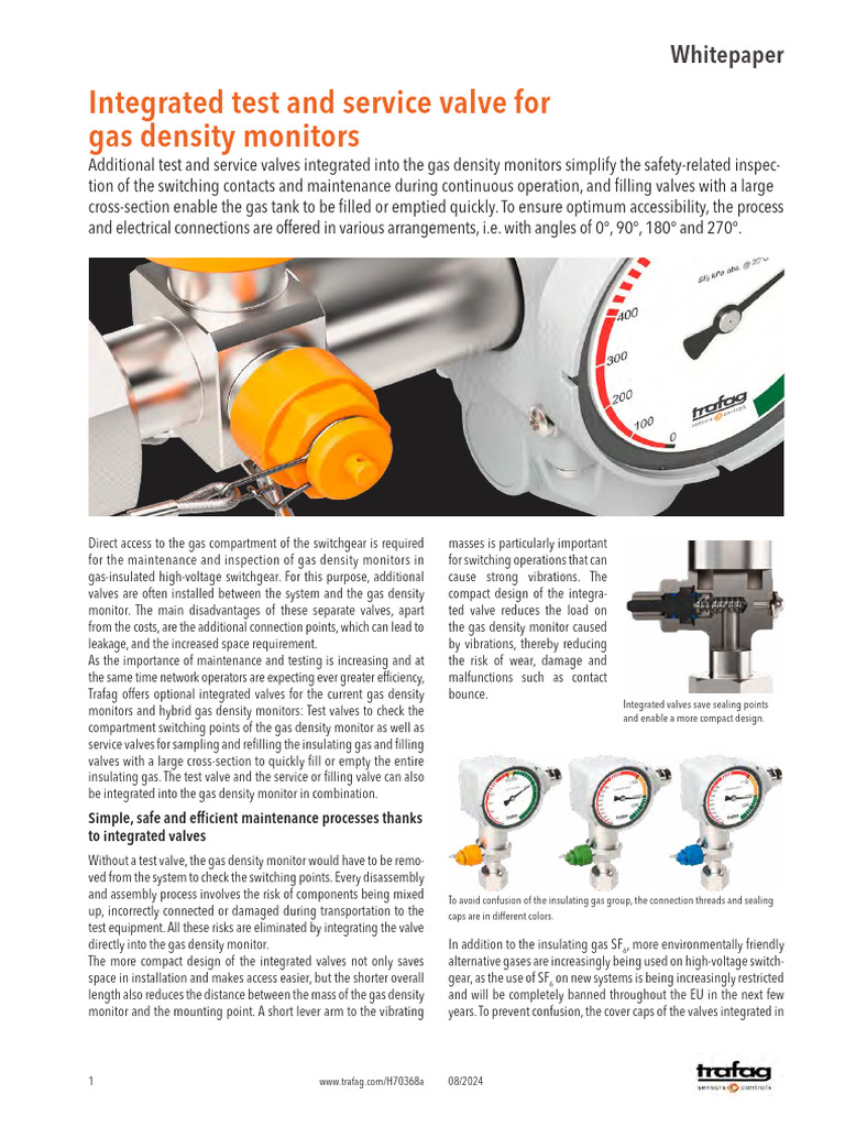 Uninterrupted Operation - Thanks To Refill and Test Valves | PDF ...
