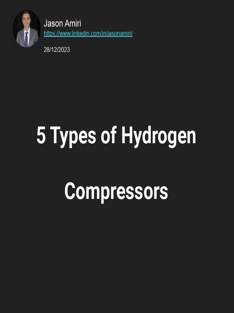 Types of Hydrogen Compressors Explained | PDF | Hydride | Hydrogen