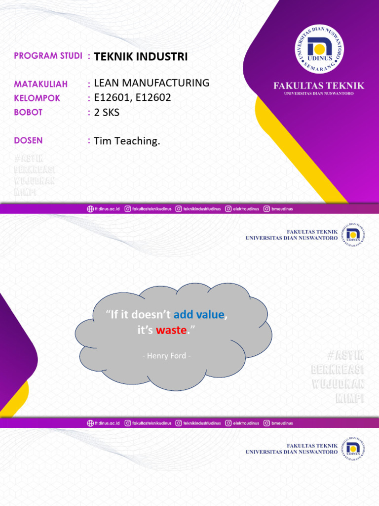 5. Added Value and Waste Elimination | PDF | Lean Manufacturing | Inventory
