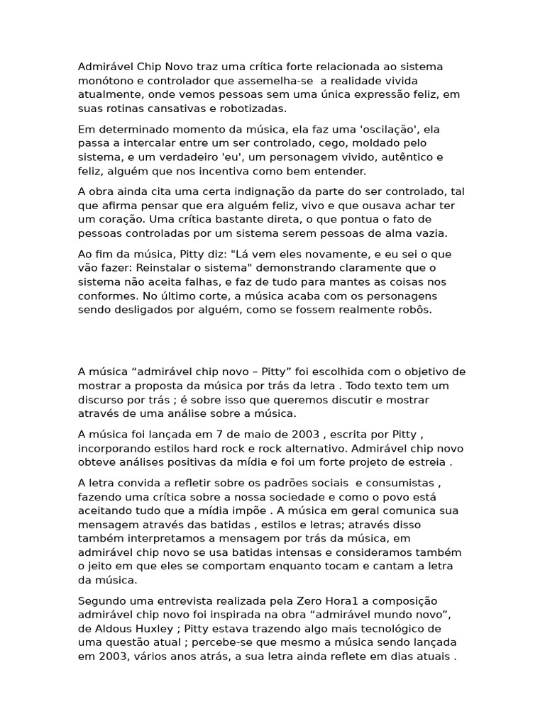 Admirável Chip Novo | PDF