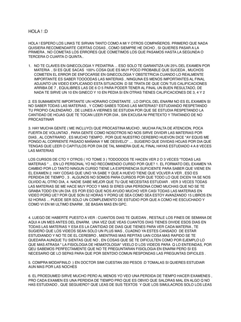 Estrategias Clave para el ENARM | PDF | Enfermedades y trastornos ...