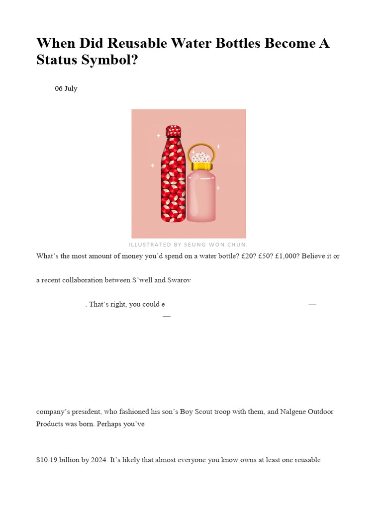 Reusable Water Bottles Article 201803 | PDF | Water