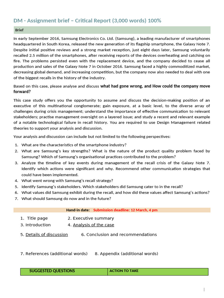 Deconstructing The Assignment | PDF | Smartphone | Samsung