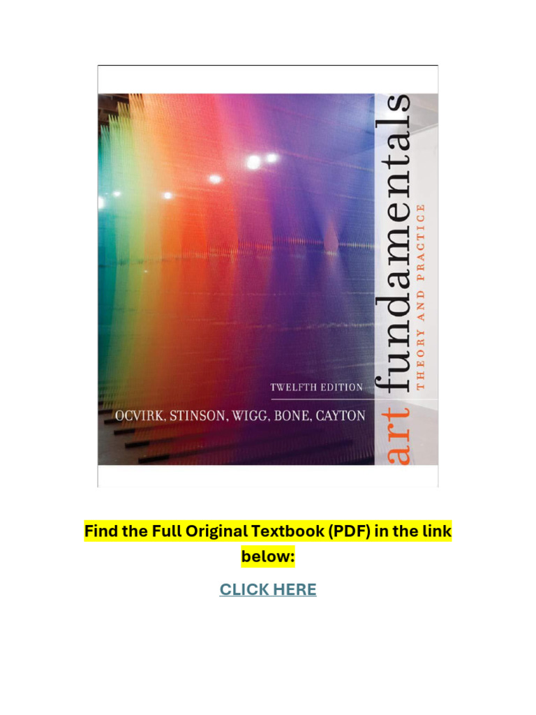 Art Fundamentals Theory and Practice 12th Edition TEXTBOOK | PDF ...