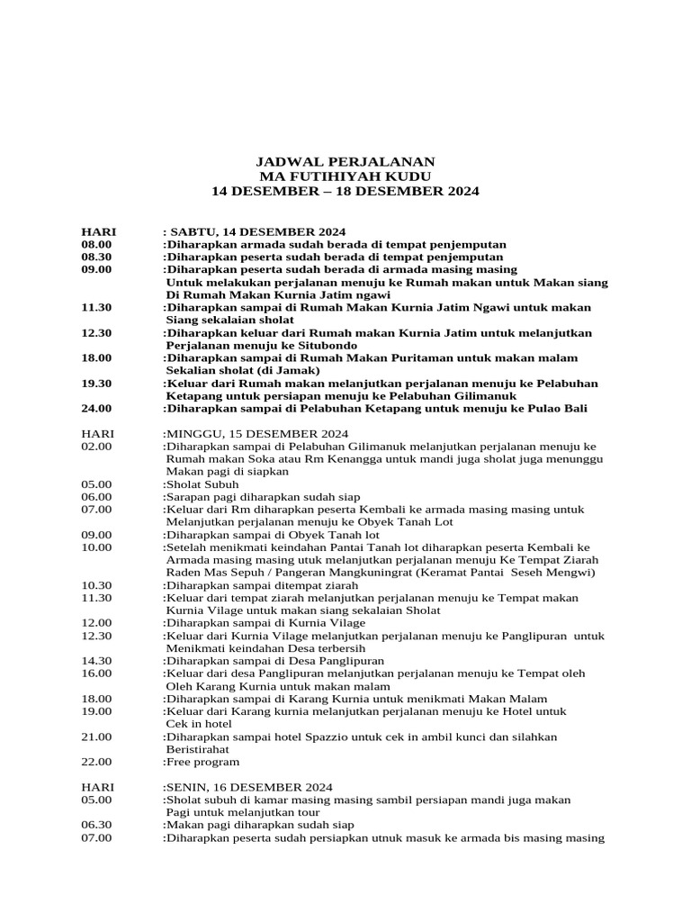 JAD BALI MA FUTUHIYAH KUDU 2024 | PDF