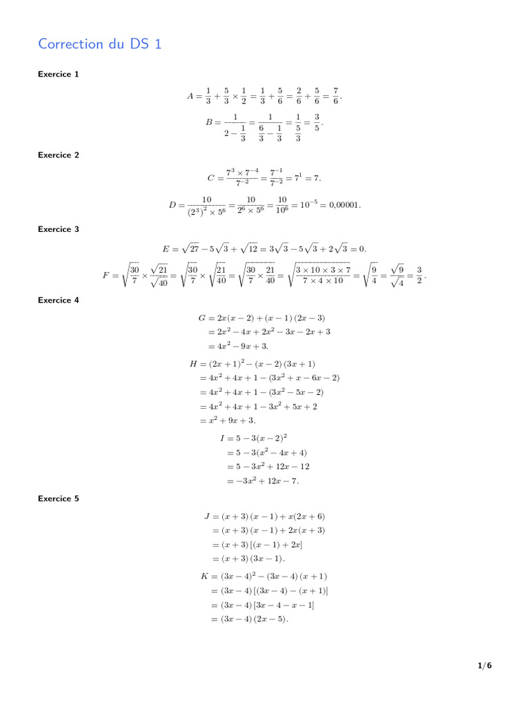 Correction DS1 | PDF