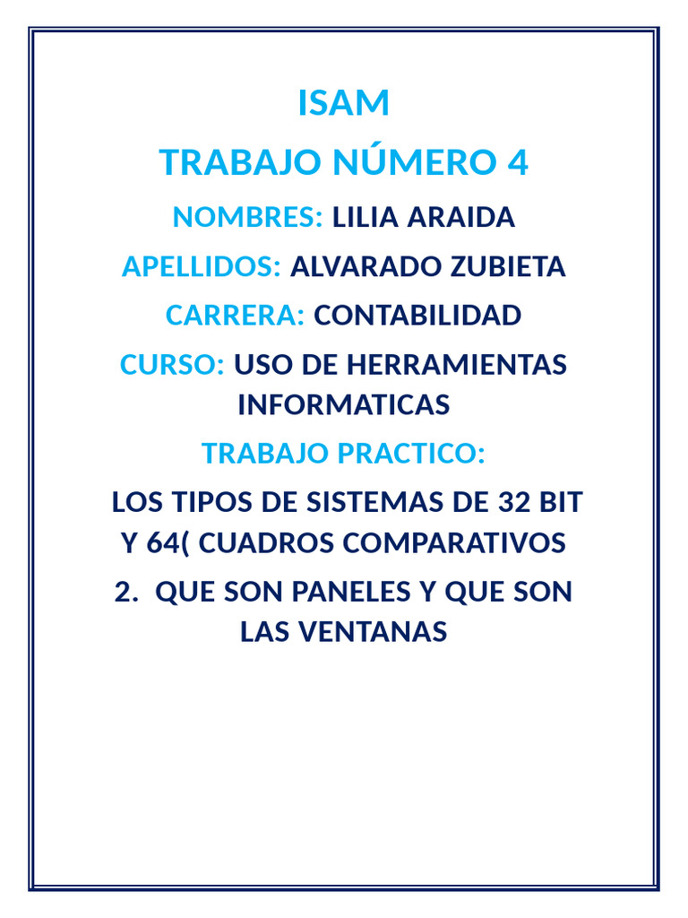 Isam Informatica | PDF