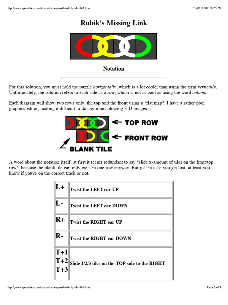 Missing Link Puzzle Solution - McFarren | PDF