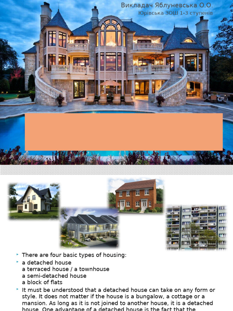 Types Mof the Houses | PDF | Apartment | Single Family Detached Home