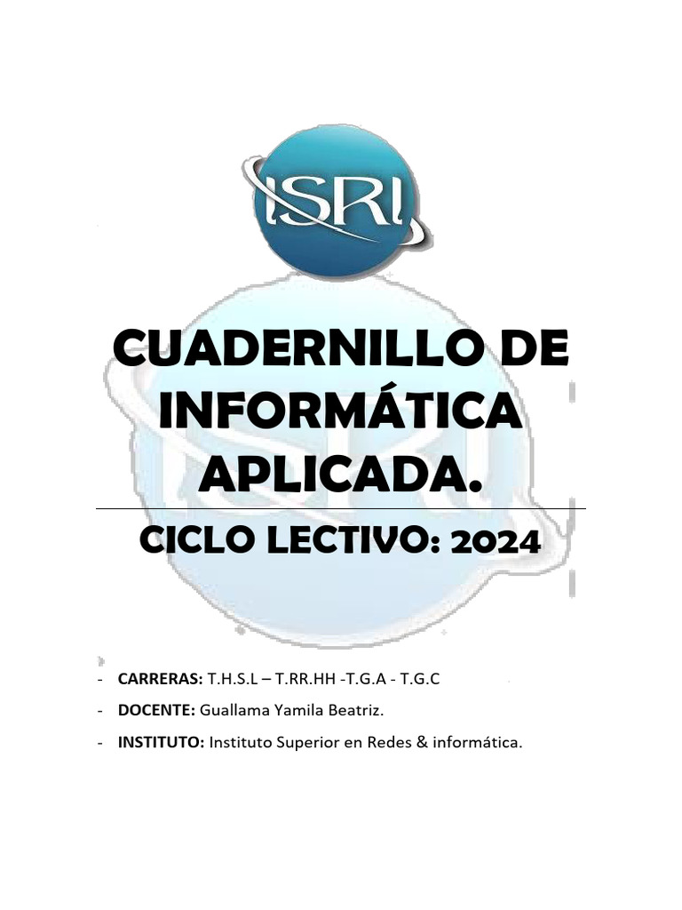 CUADERNILLO DE INFORMÁTICA APLICADA | PDF | La seguridad informática ...