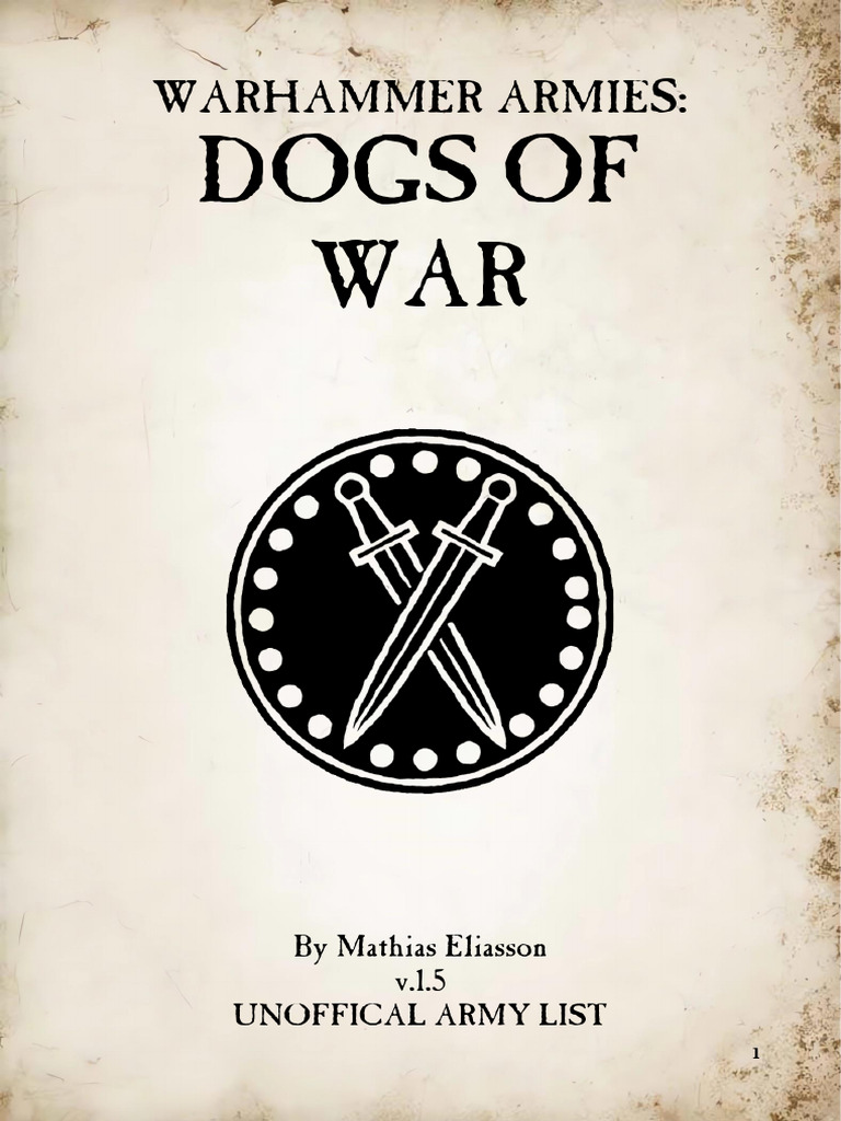 Warhammer - Dogs of War 1.5 | PDF | Infantry | Shield