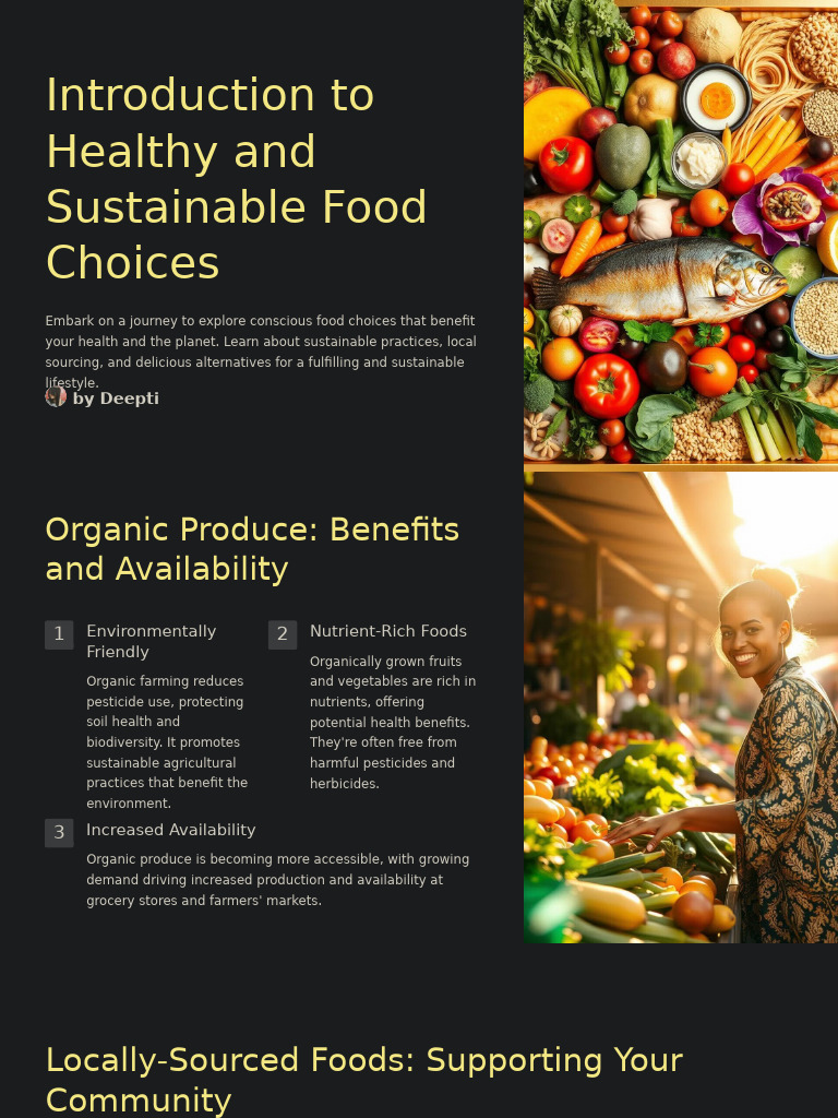 Sustainable Food Choices Guide | PDF | Organic Foods | Agriculture