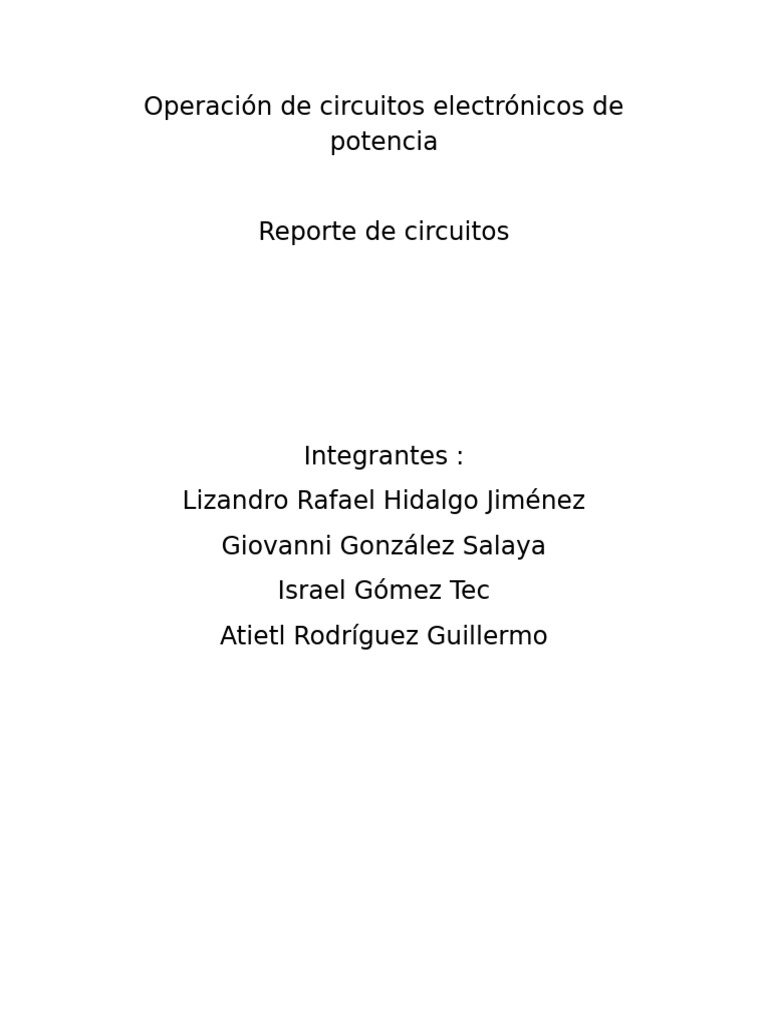 Reporte de Circuitos UNIDAD 3 | PDF | Transistor | Corriente eléctrica
