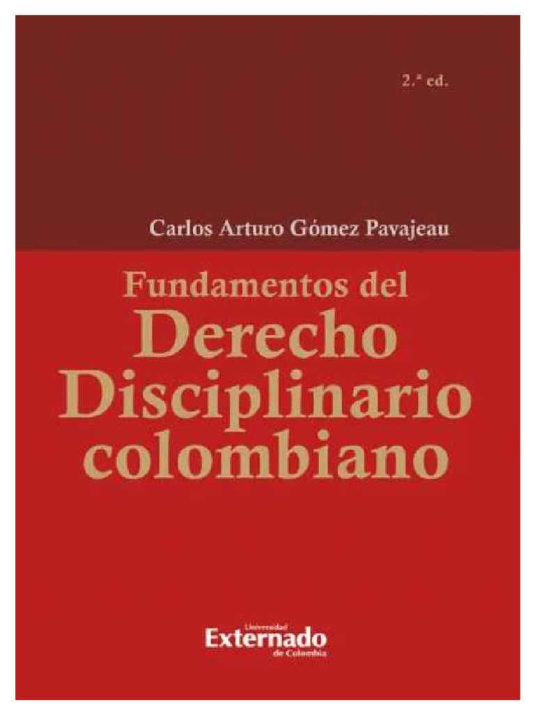 Fundamentos Del Derecho Disciplinario Colombiano 2a Edicion Compressed Vv2vdj 240530 134118 | PDF