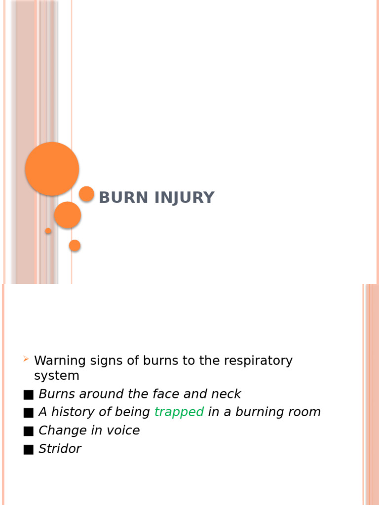 Burn Injury | PDF | Burn | Respiratory System
