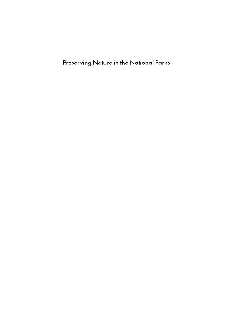 1997 Sellars - Preserving Nature in The National Parks - A History ...