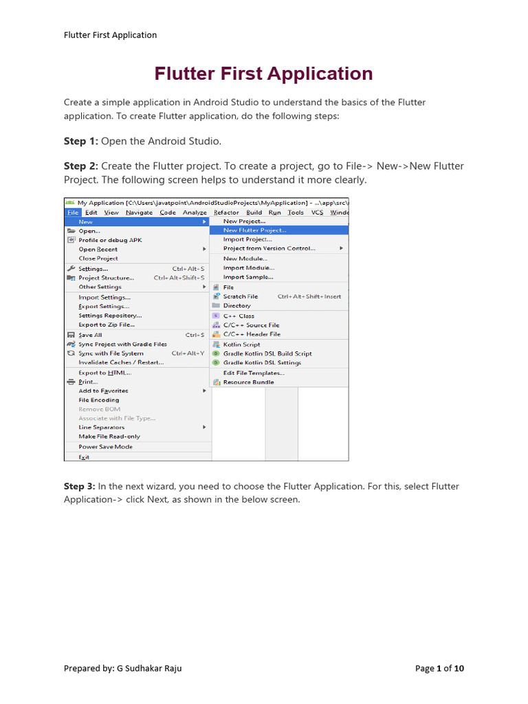 04.Flutter First Application | PDF | Ios | Android (Operating System) 04.Flutter First Application | PDF | Ios | Android (Operating System)