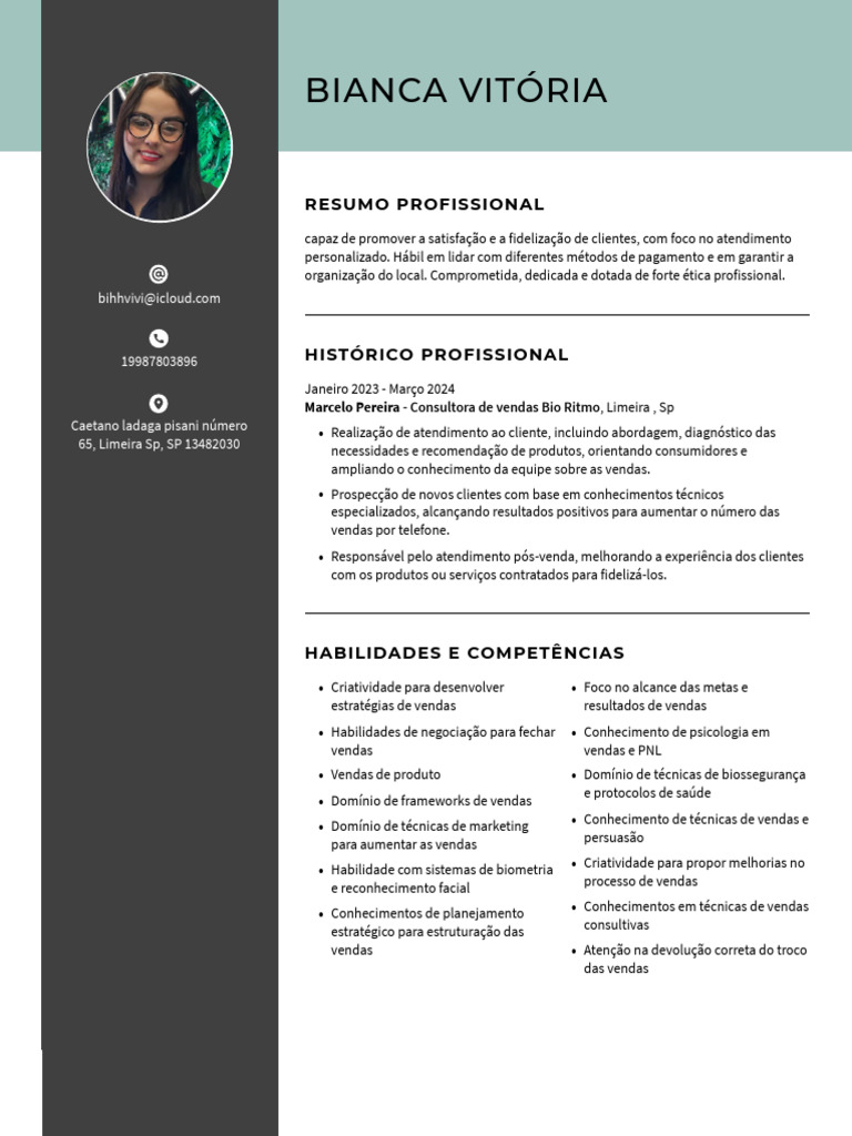 Bianca Curriculo | PDF | Business