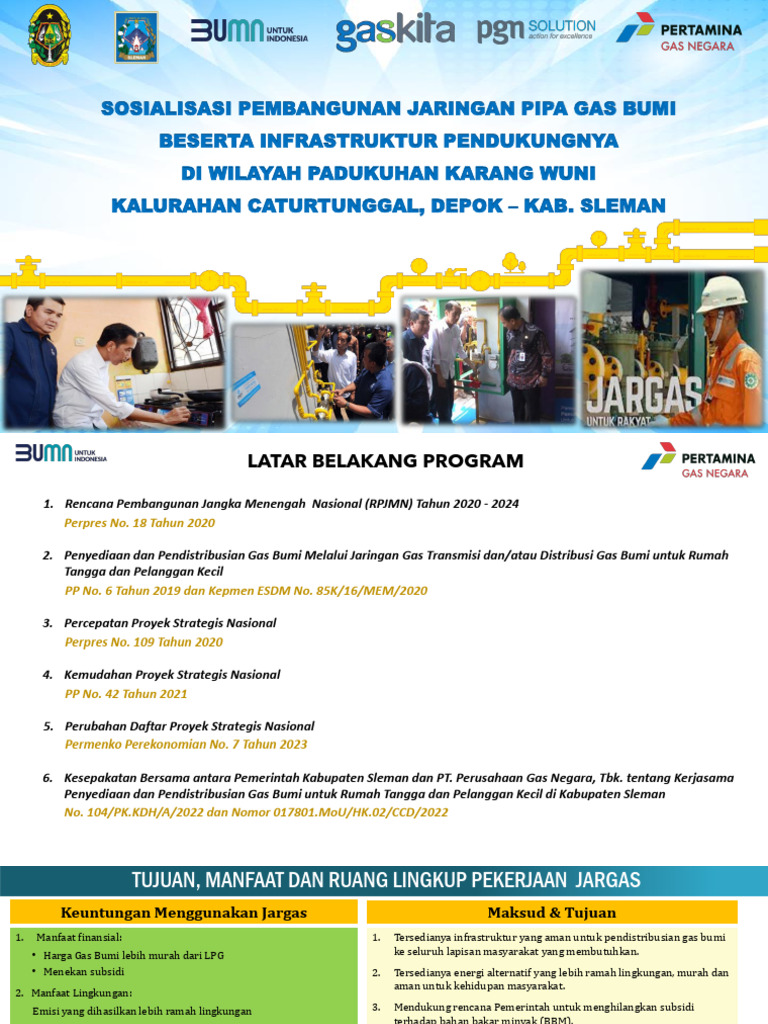 Materi Presentasi Sosialisasi Padukuhan Karang Wuni | PDF