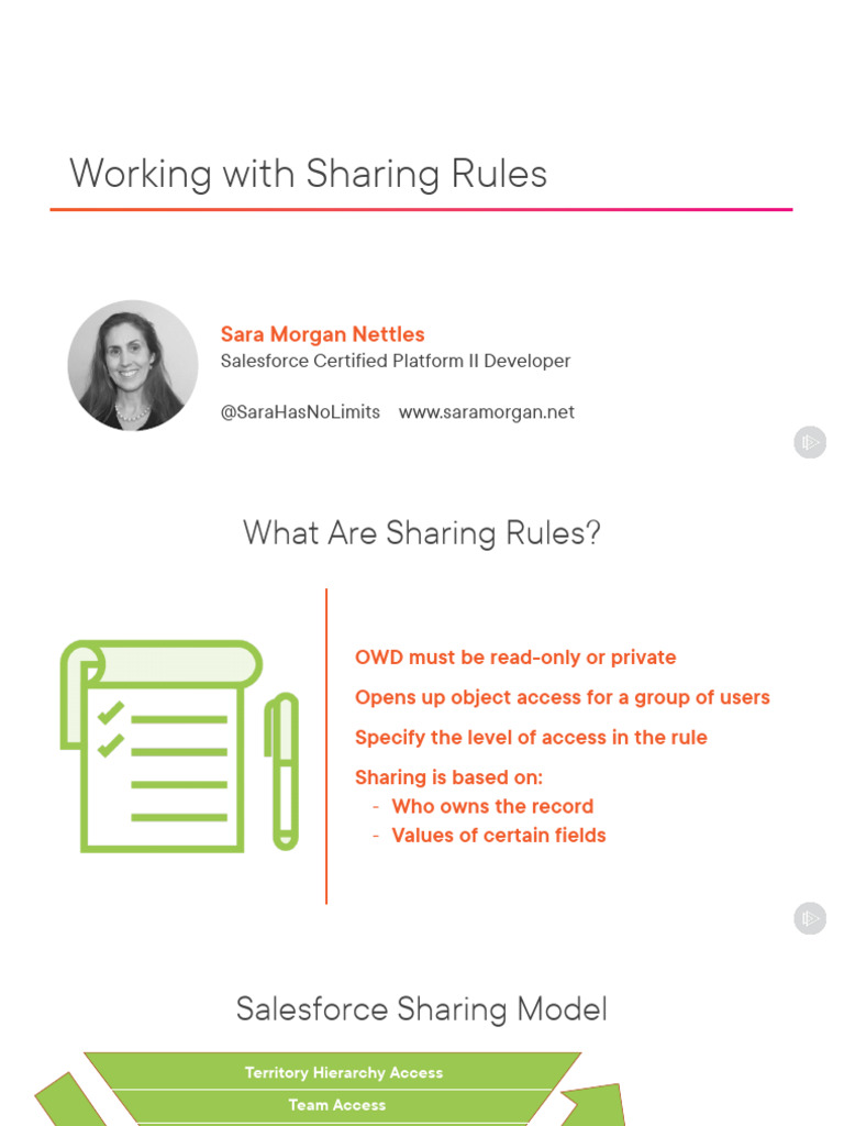 Working With Salesforce Sharing Rules Slides | PDF | Hierarchy | Software