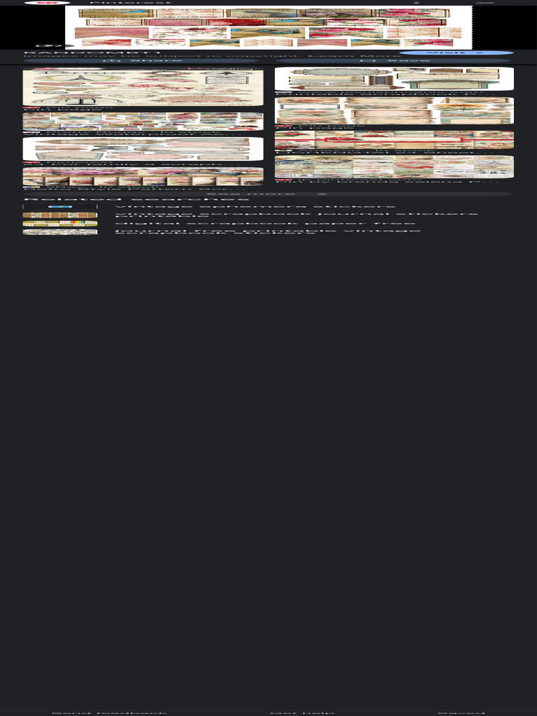 Vintage Printable Scrapbook Resources | PDF