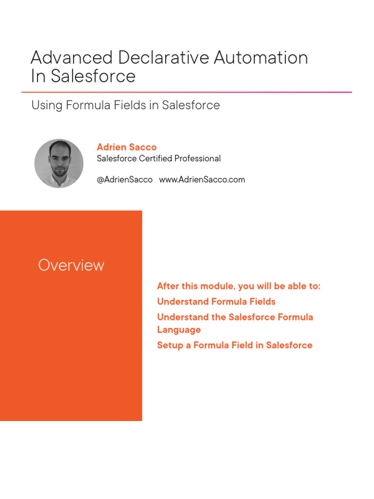 Using Formula Fields In Salesforce Slidesparte2 Pdf Data Type Boolean Data Type 4238