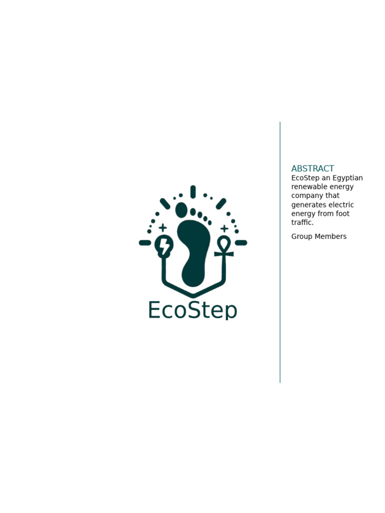 TMA - EcoStep | PDF | Renewable Energy | Sustainability