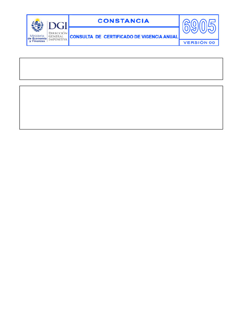 Aformulario6905 Dgi | PDF