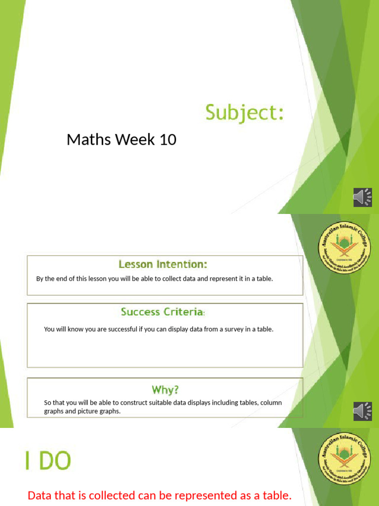 Maths Week 10 Lesson 1 Monday 3e | PDF | Data | Computing