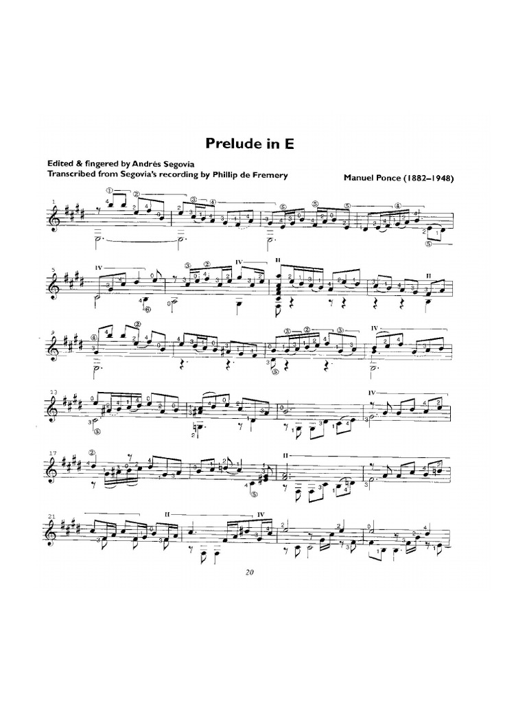 Manuel Ponce Preludio E Major Pdf 9758