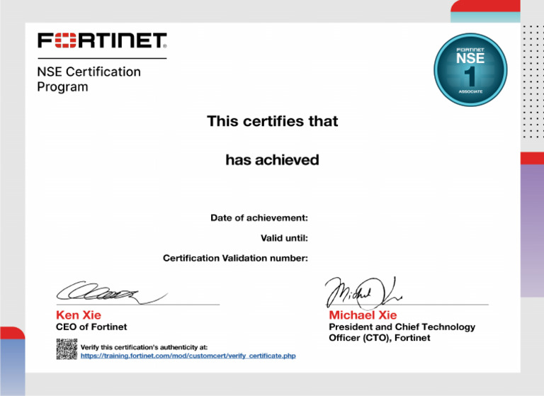 Modified NSE 1 Certification | PDF
