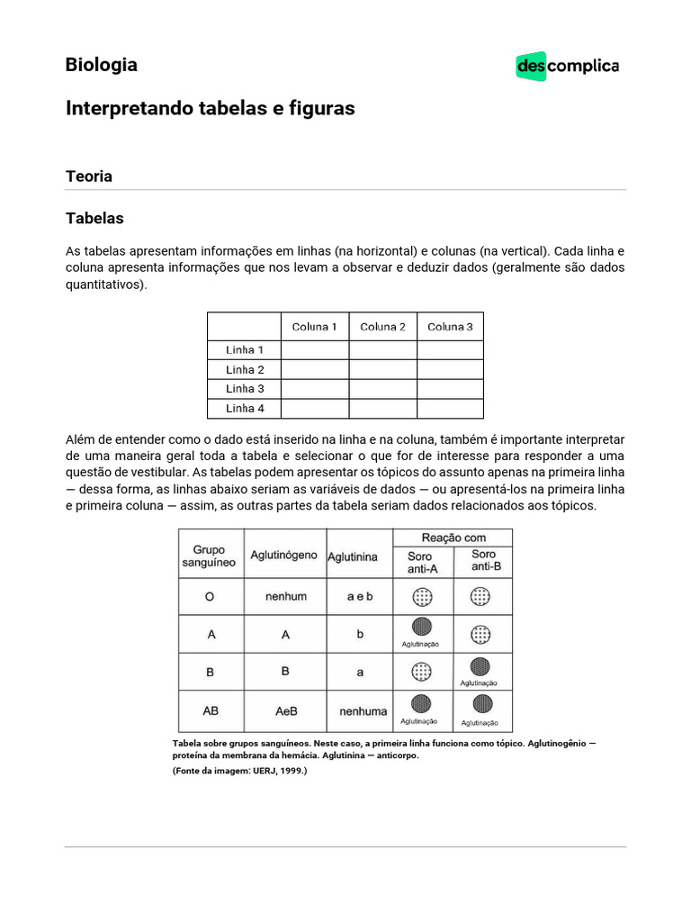 Interpretação de Tabelas e Figuras em Biologia | PDF | Moluscos | Plantas