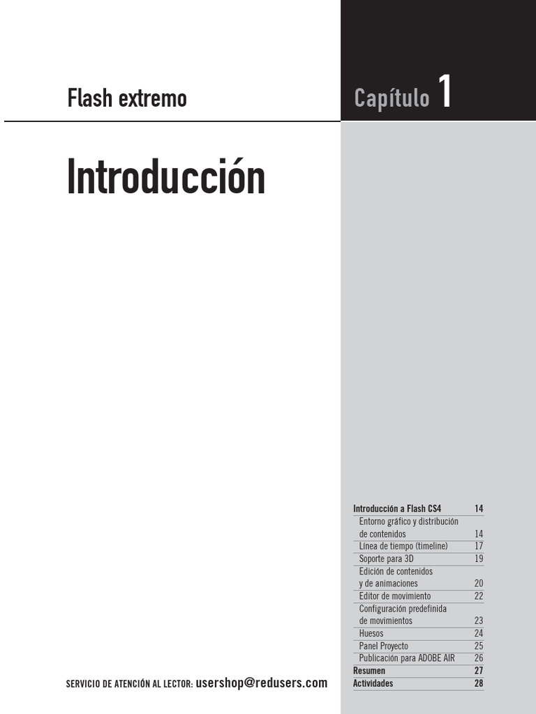 Introducción a Flash CS4 y Animación | PDF | Adobe Flash | Interfaces gráficas de usuario