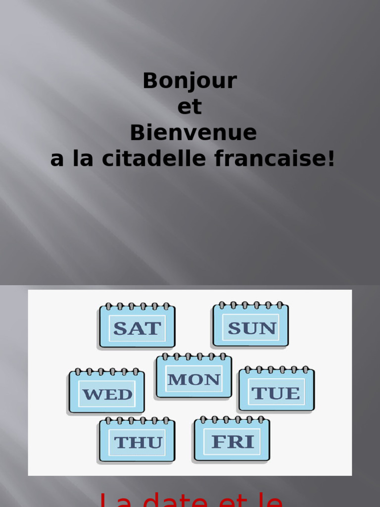 LCF - La Date Et Le Calendrier WK6 | PDF