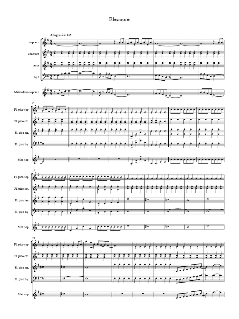 eLEONORE fLAUTAS - Partitura Completa | PDF