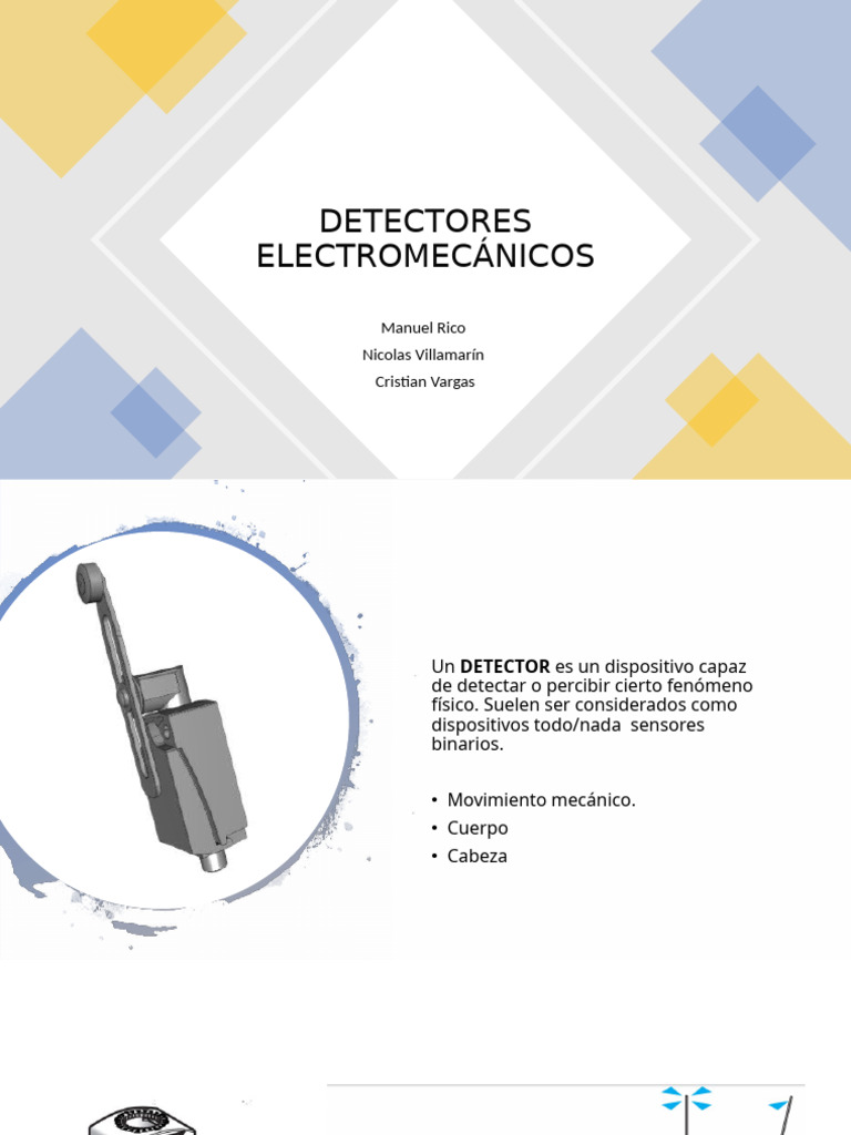 Detectores Electromecánicos | PDF