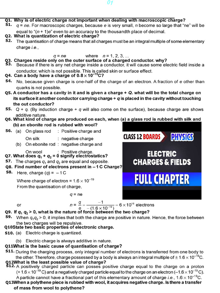 NCERT Solutions for XII Physics Topics | PDF