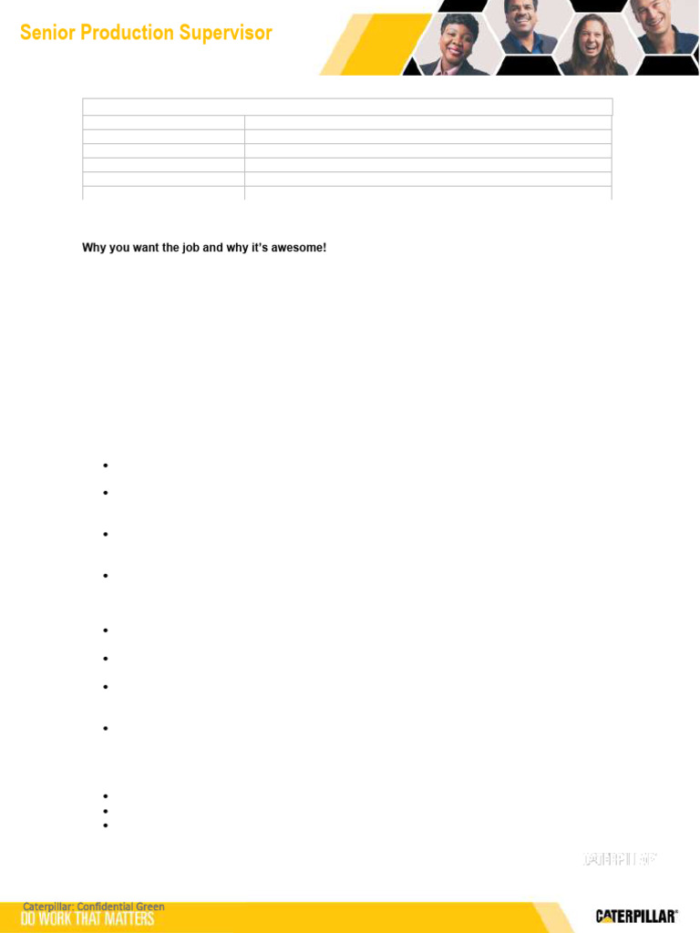 R0000270107 Senior Production Supervisor (Fabrication) | PDF ...