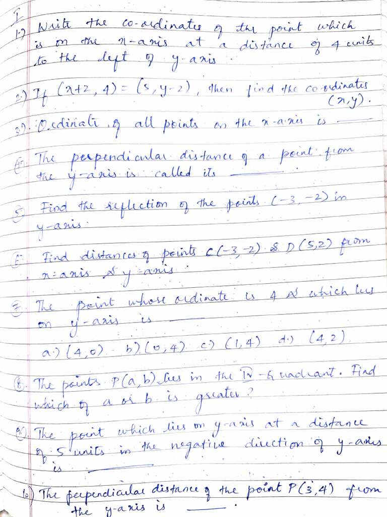 Coordinate Geometry Problem Set | PDF