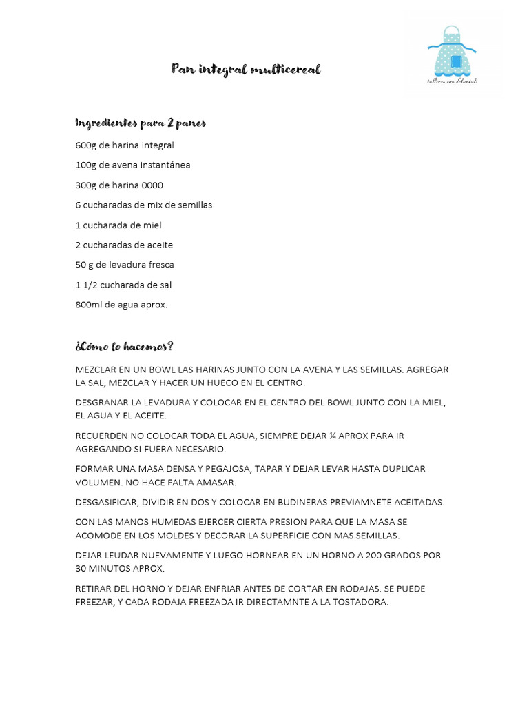 Pan Integral Multicereal | PDF