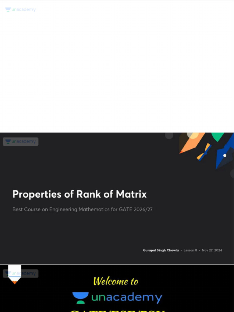 Properties of Rank of Matrix With Anno 1733038596049 | PDF