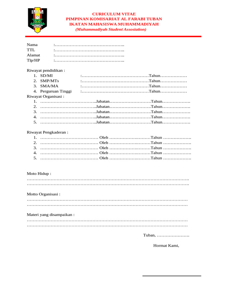 BIODATA PEMATERI - For Merge | PDF